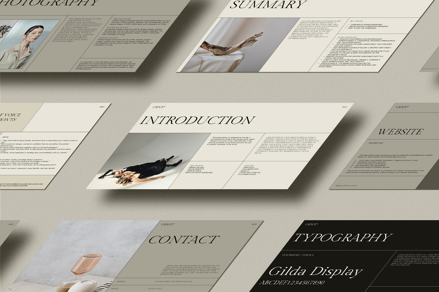 Grace Brand Guidelines by Template by Sixtysix on Dribbble