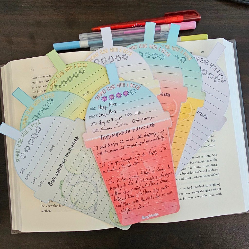 Summer Drink Note-taking Bookmarks by Jerikho on Dribbble