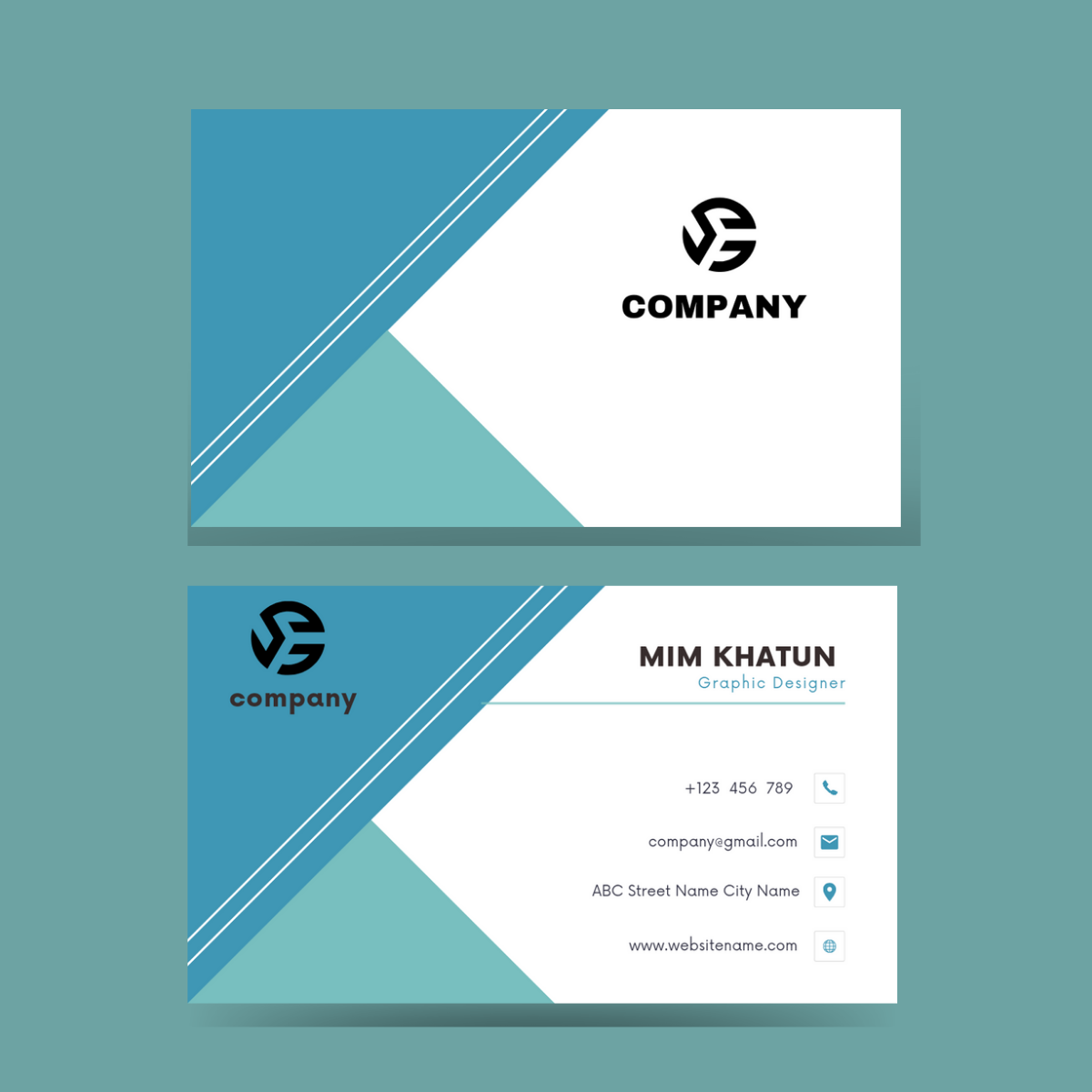 Business Card Design by Mst. Mim Khatun on Dribbble