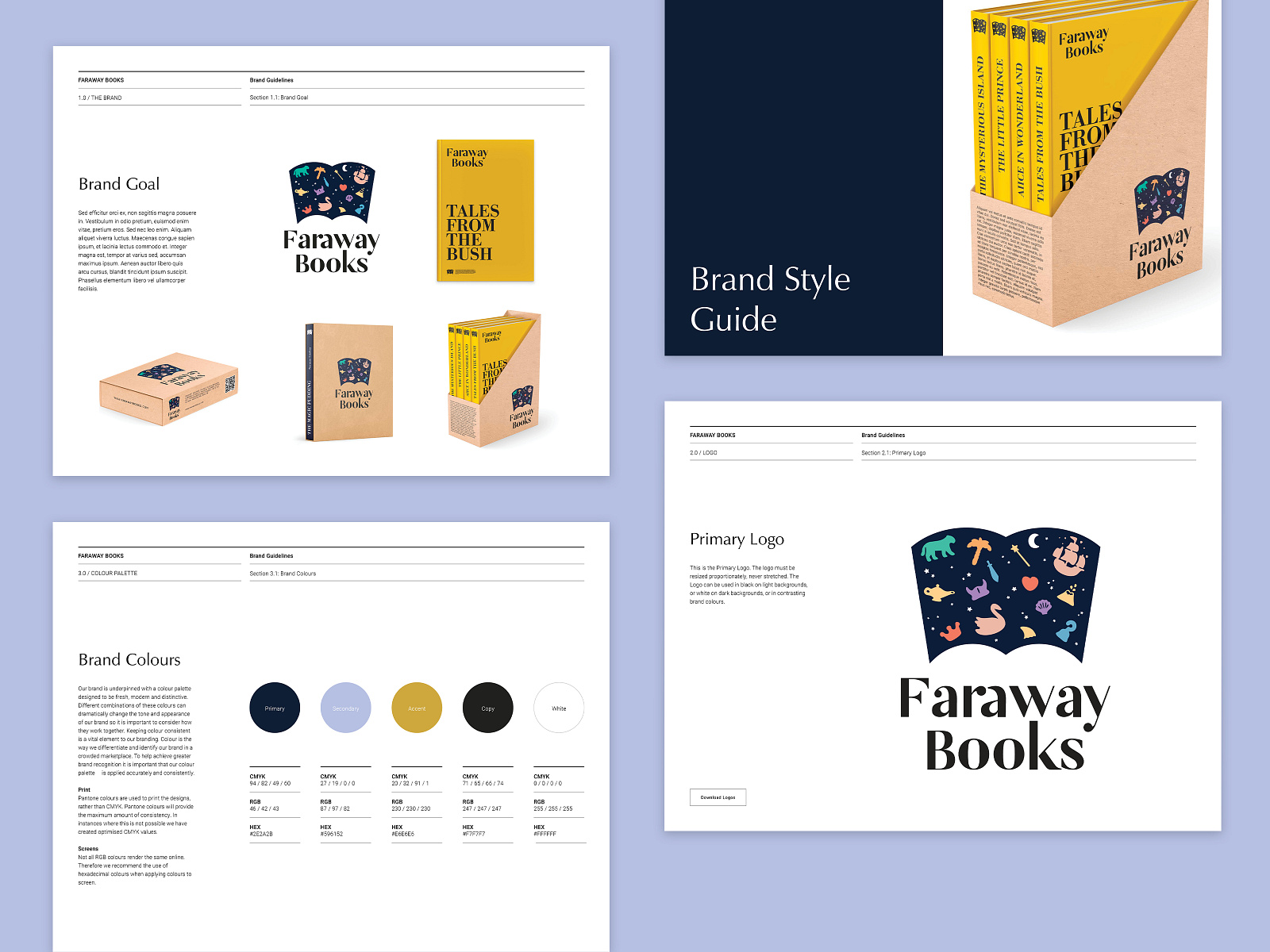 Book subscription branding by Ed Perez on Dribbble