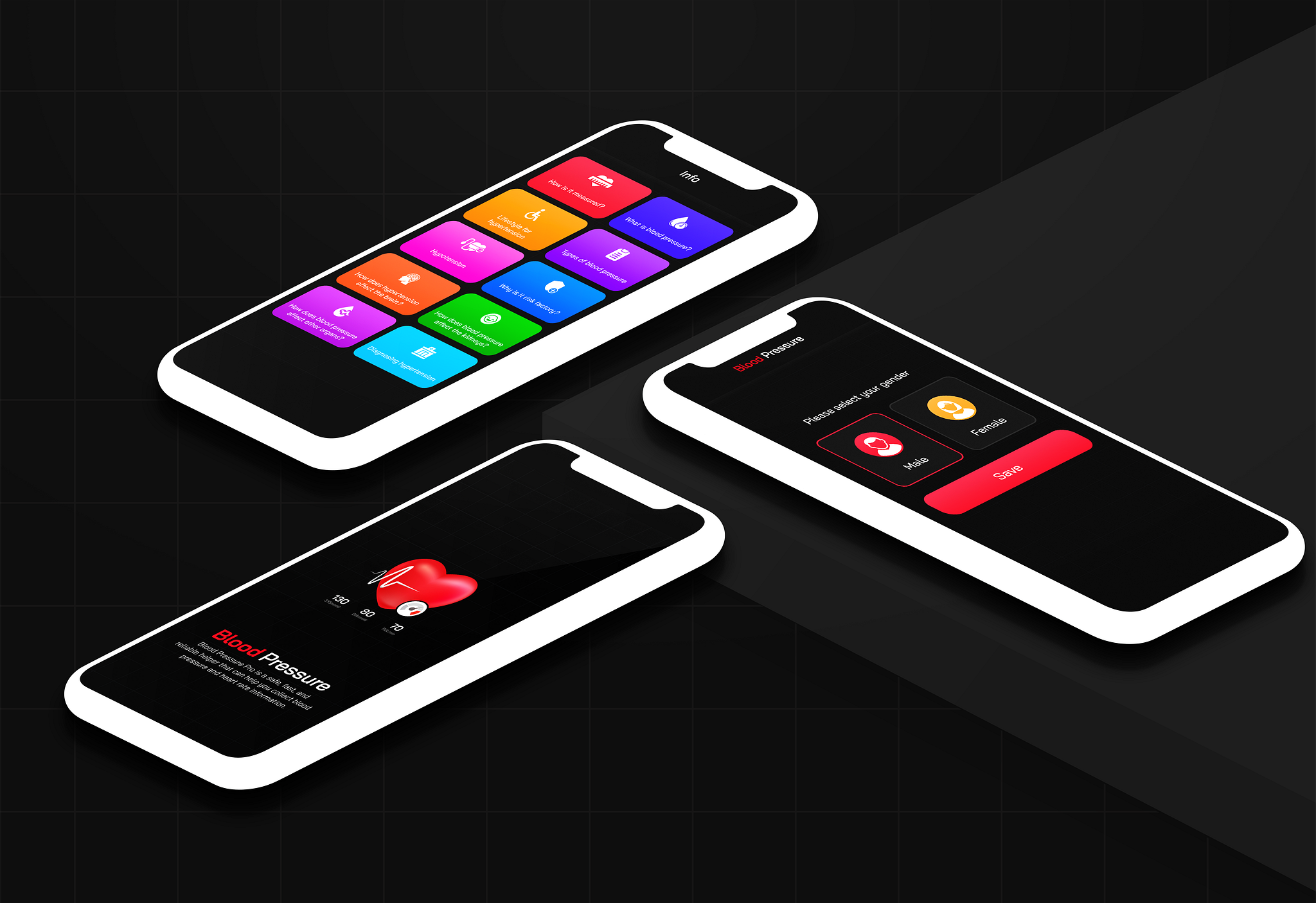 Blood Pressure app UI by Jignasha Dobariya on Dribbble