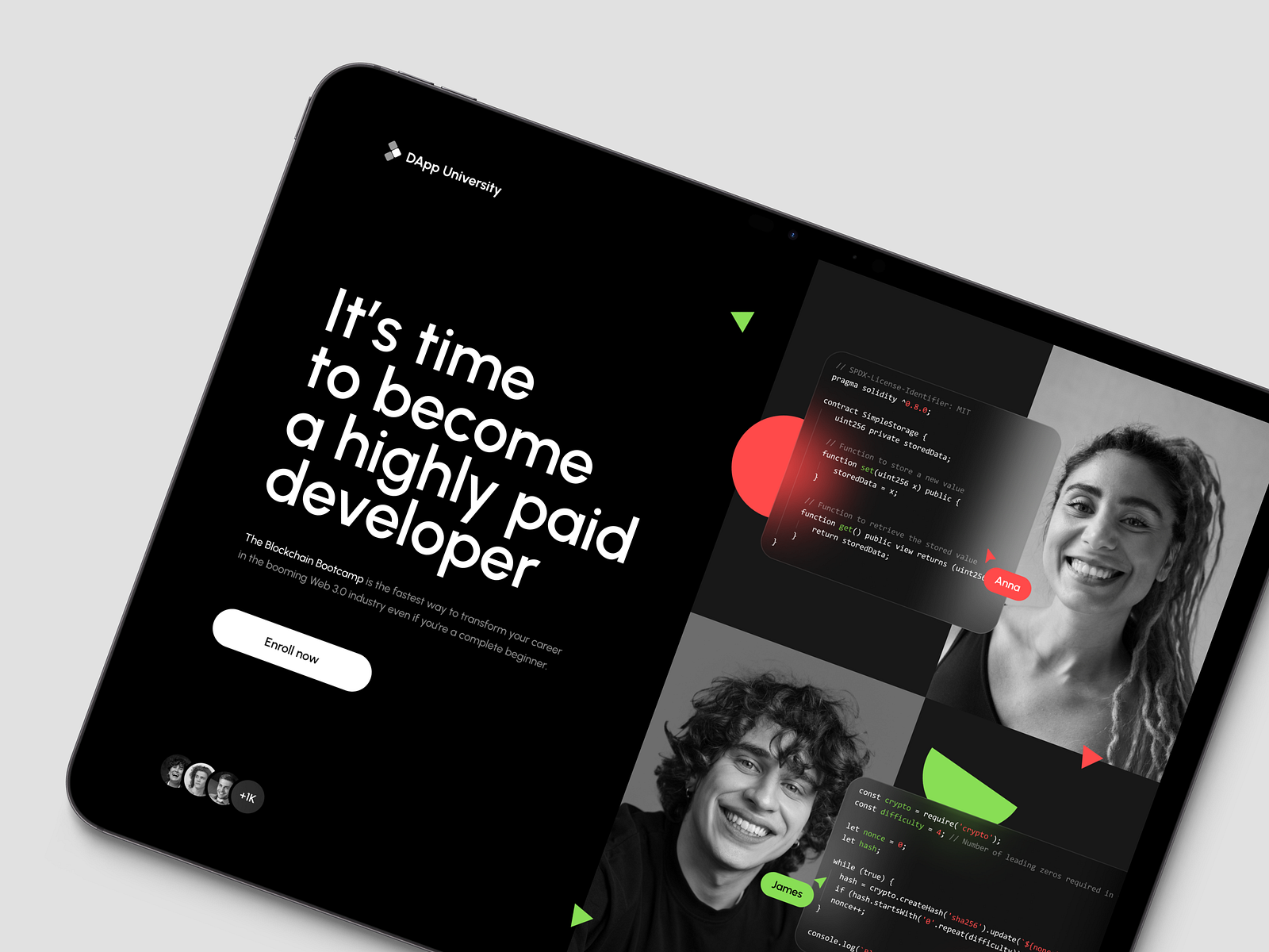 UI/UX for sales page | Dapp University by GOFOX DESIGN on Dribbble