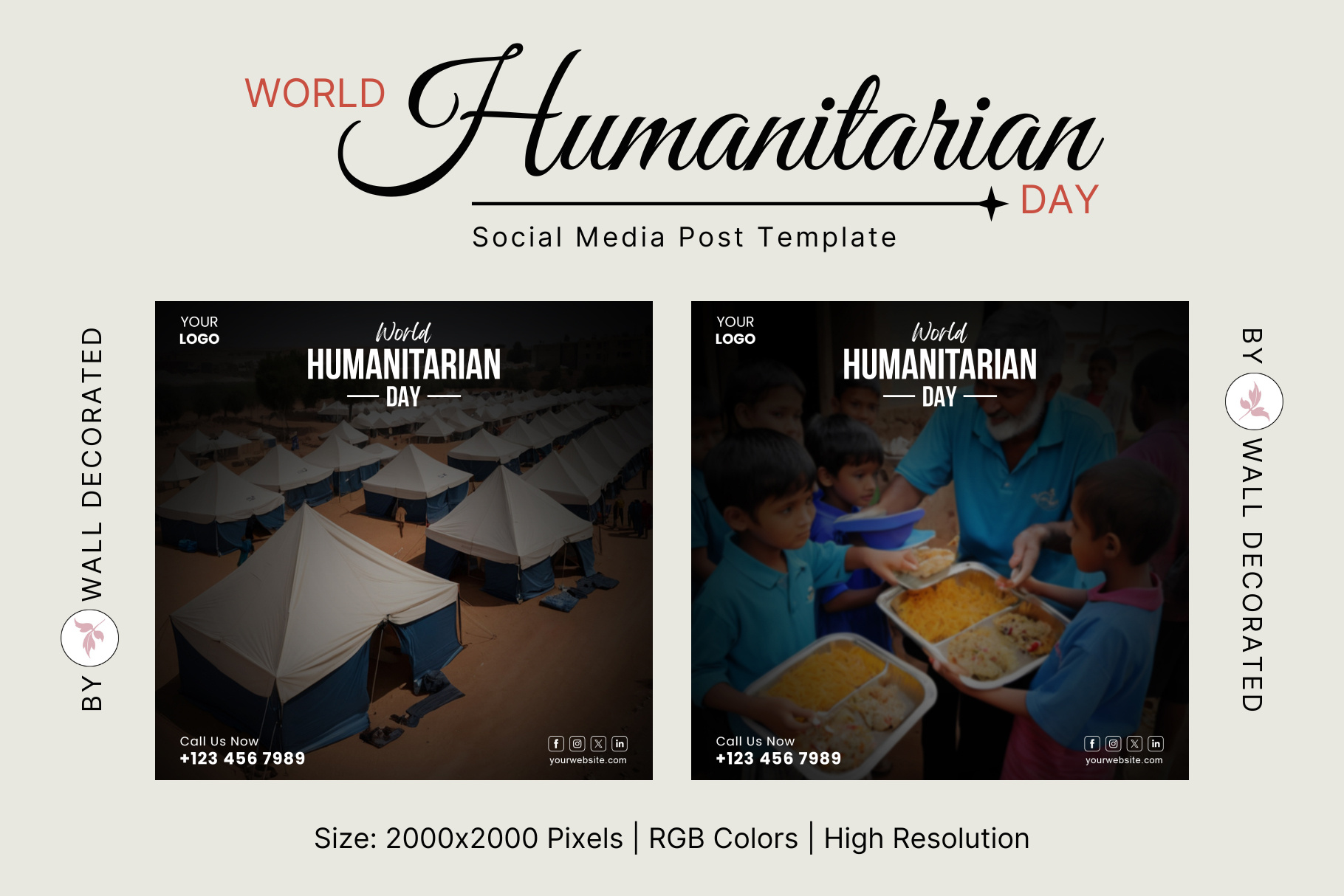 40 World Humanitarian Day templates by walldecorated by Walldecorated ...