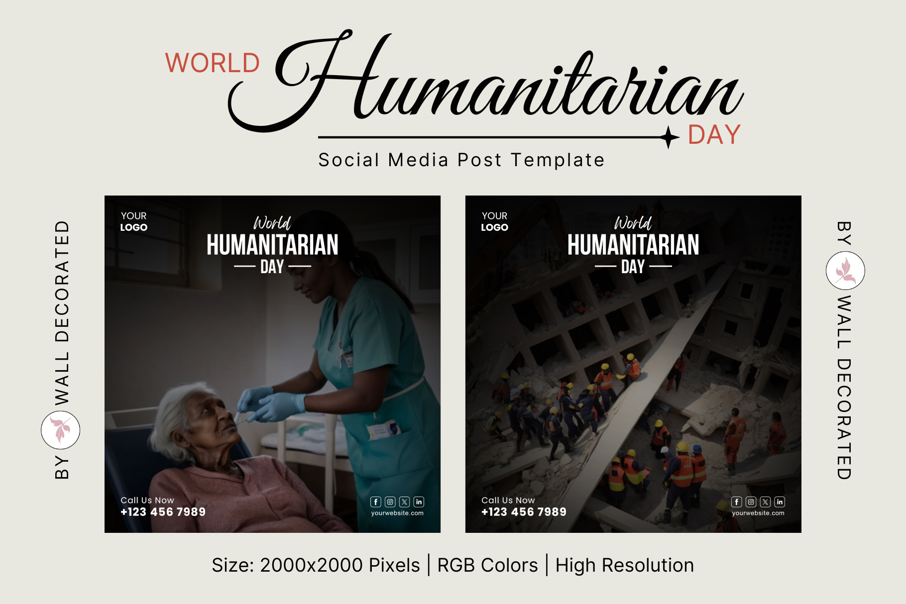 40 World Humanitarian Day templates by walldecorated by Walldecorated ...