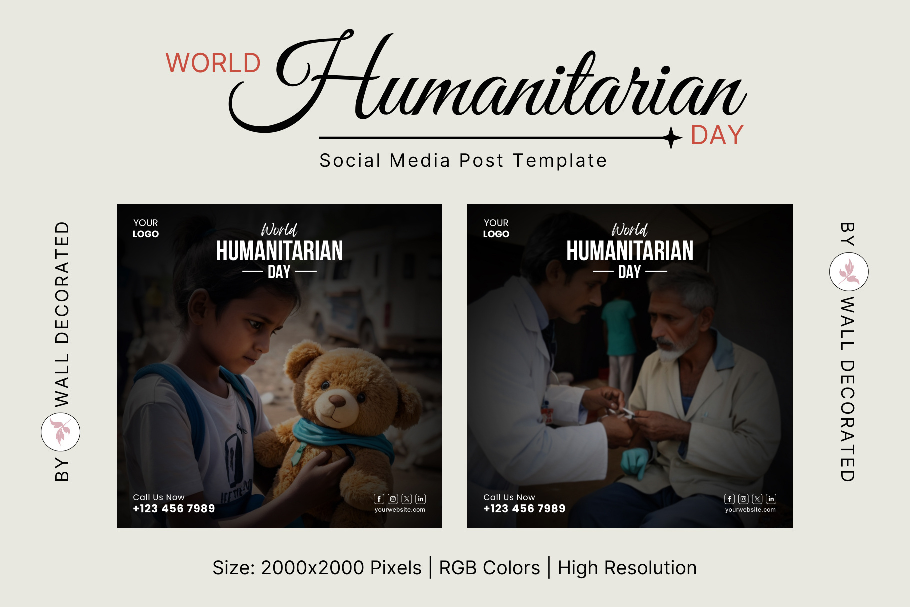 40 World Humanitarian Day templates by walldecorated by Walldecorated ...