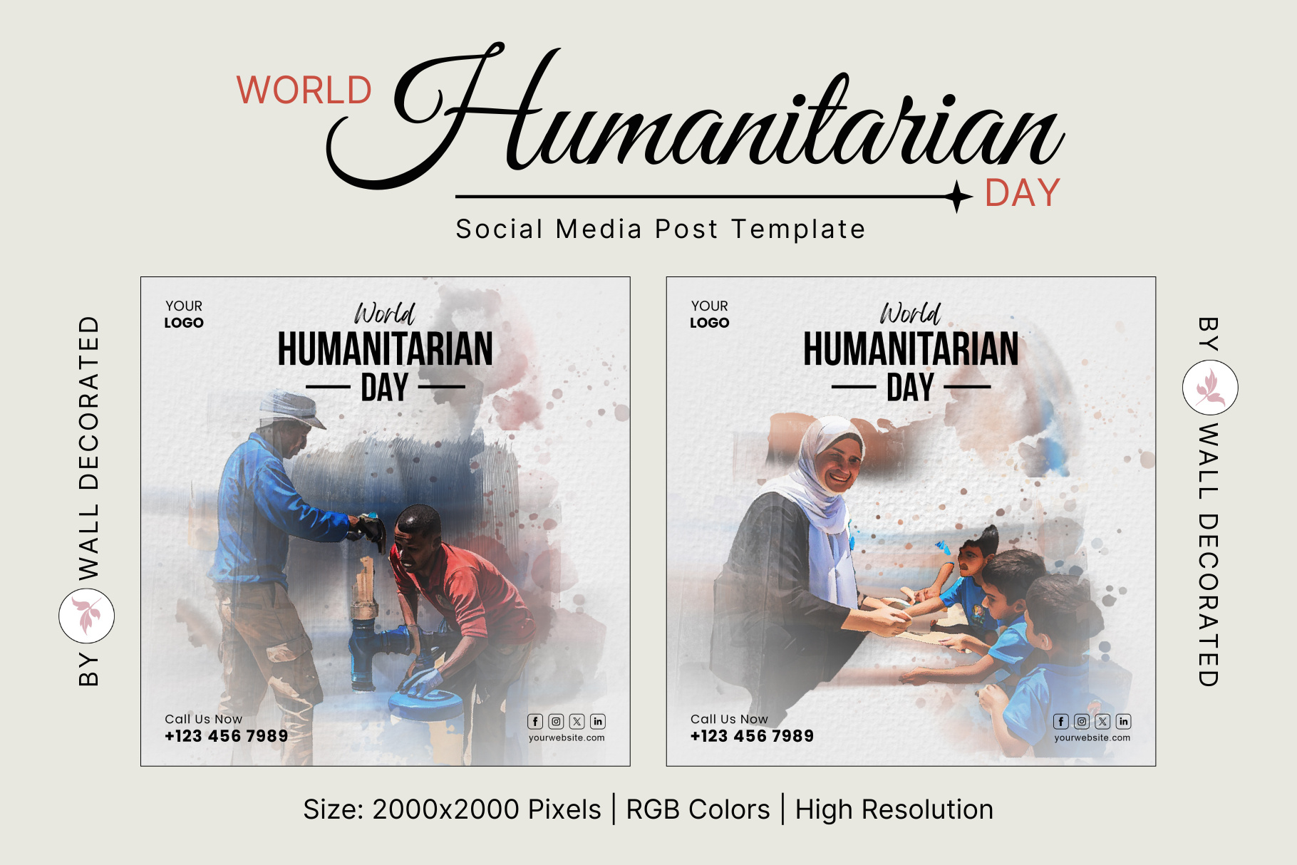 40 World Humanitarian Day templates by walldecorated by Walldecorated ...