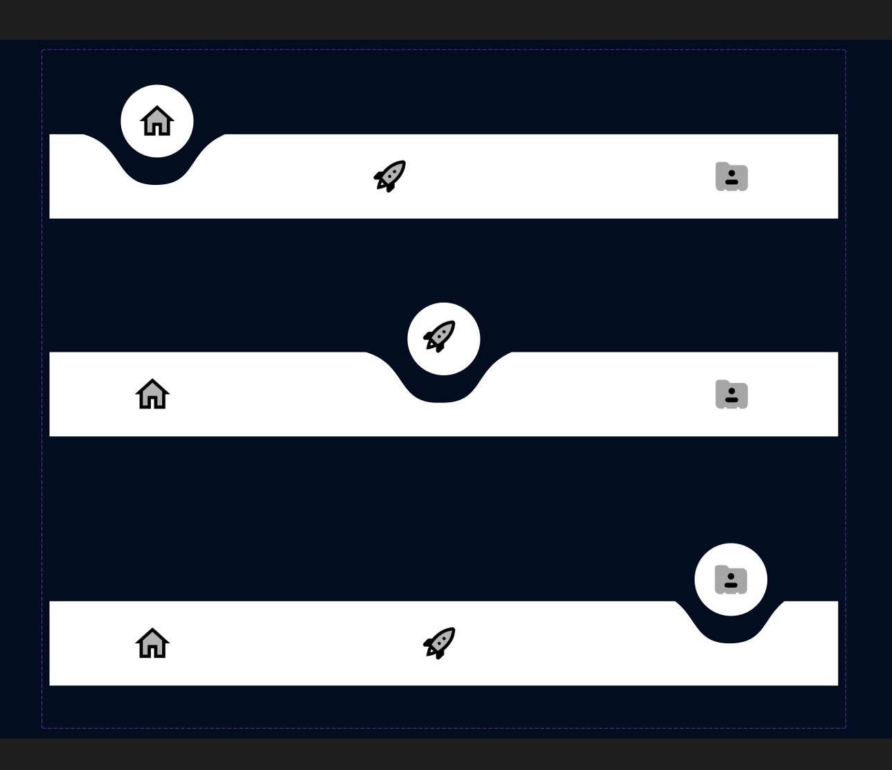 simple navigation bar mobile ui design by MONISH R on Dribbble