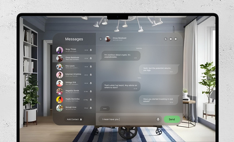 Chat app ui by Omar Shehab on Dribbble