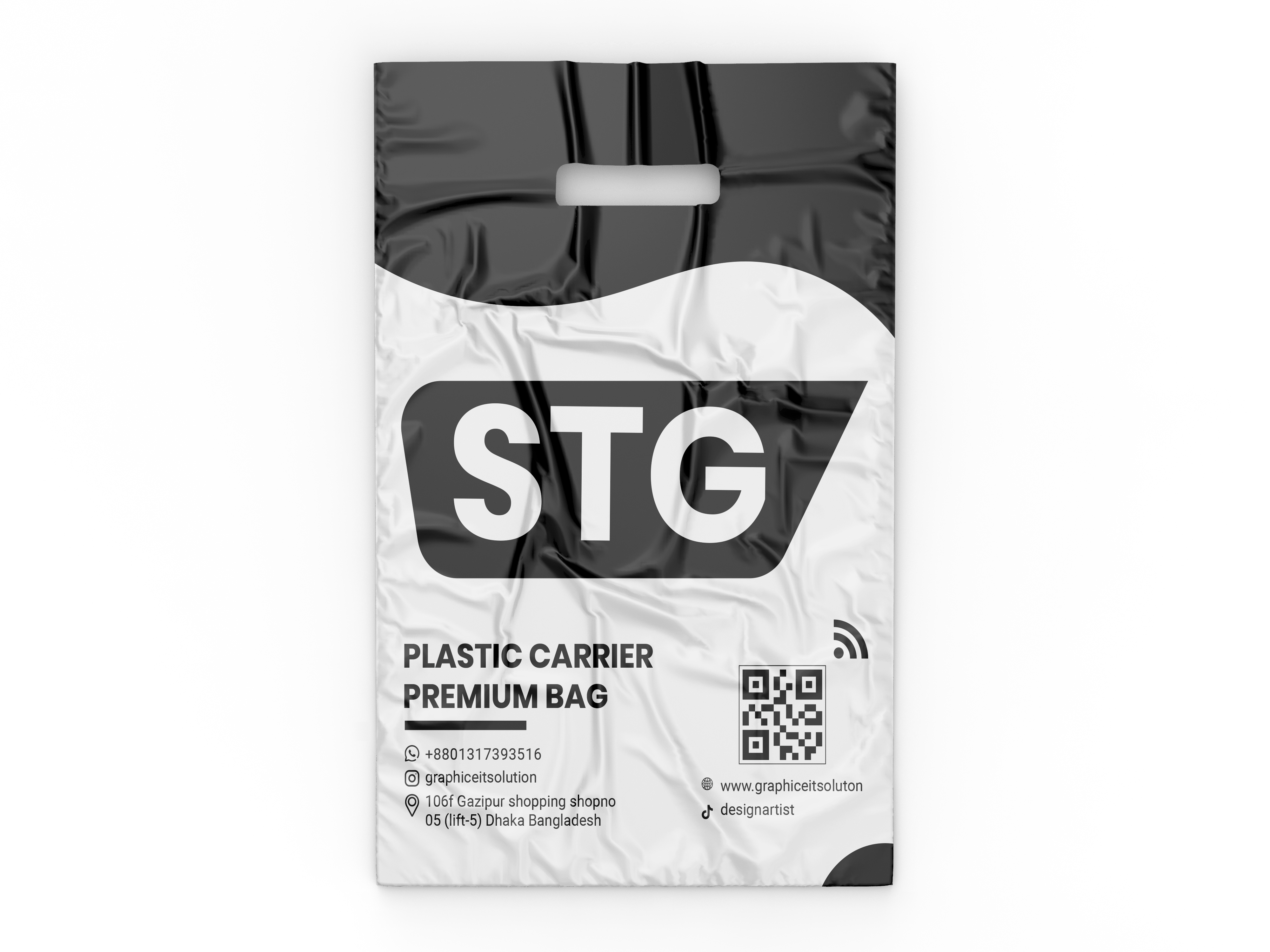 Poly Plastic Bag label design by KAWSAR AHMED on Dribbble