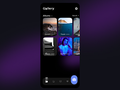 Gallery App Interface by Muhammad Taufeeq on Dribbble