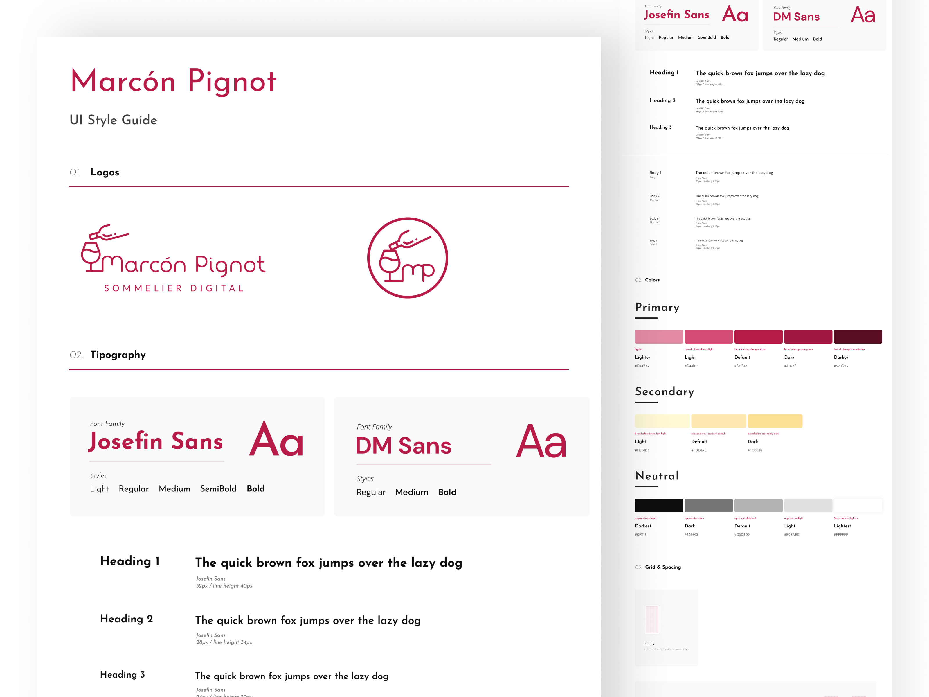 Marcón Pignot - Digital Sommerlier - Login & Verification Screen by ...