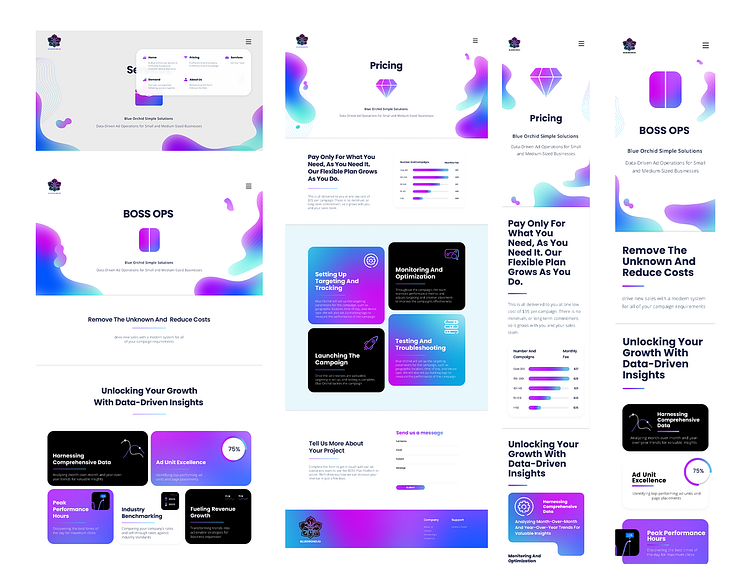 Boss Website by JELLISAND on Dribbble
