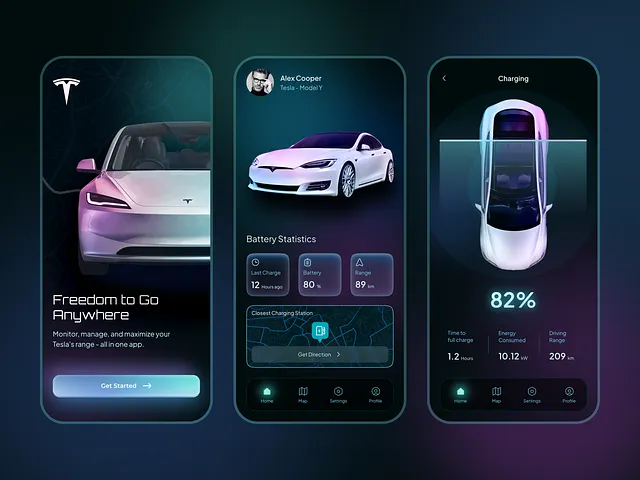 Car App UI designs, themes, templates and downloadable graphic elements ...