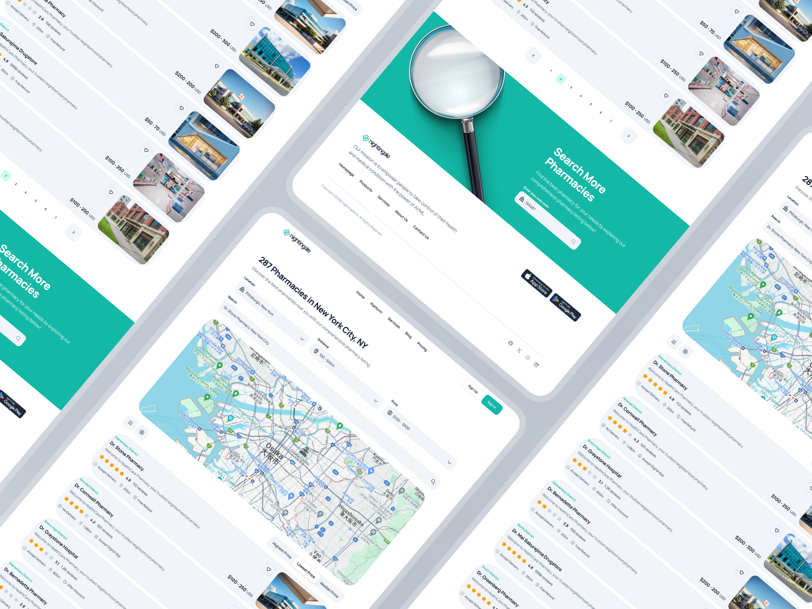 nightingale: AI Medical & E-Pharmacy | Testimonials Page UIUX by ...