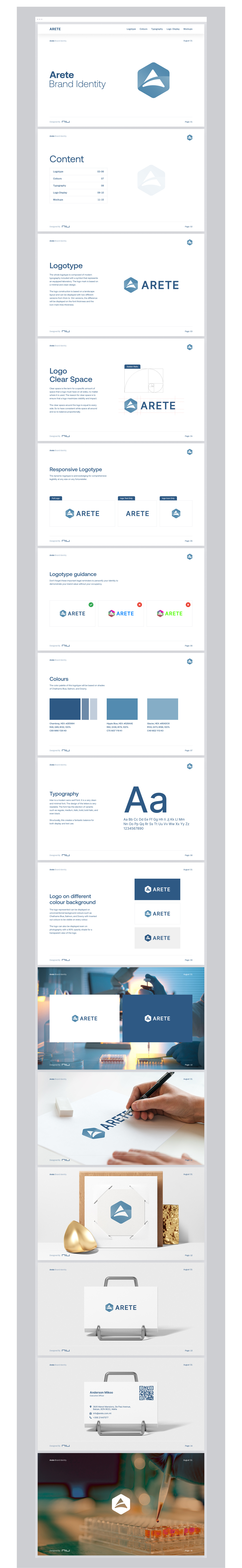 Arete - Visual Identity & Website by Jayden Aquilina on Dribbble