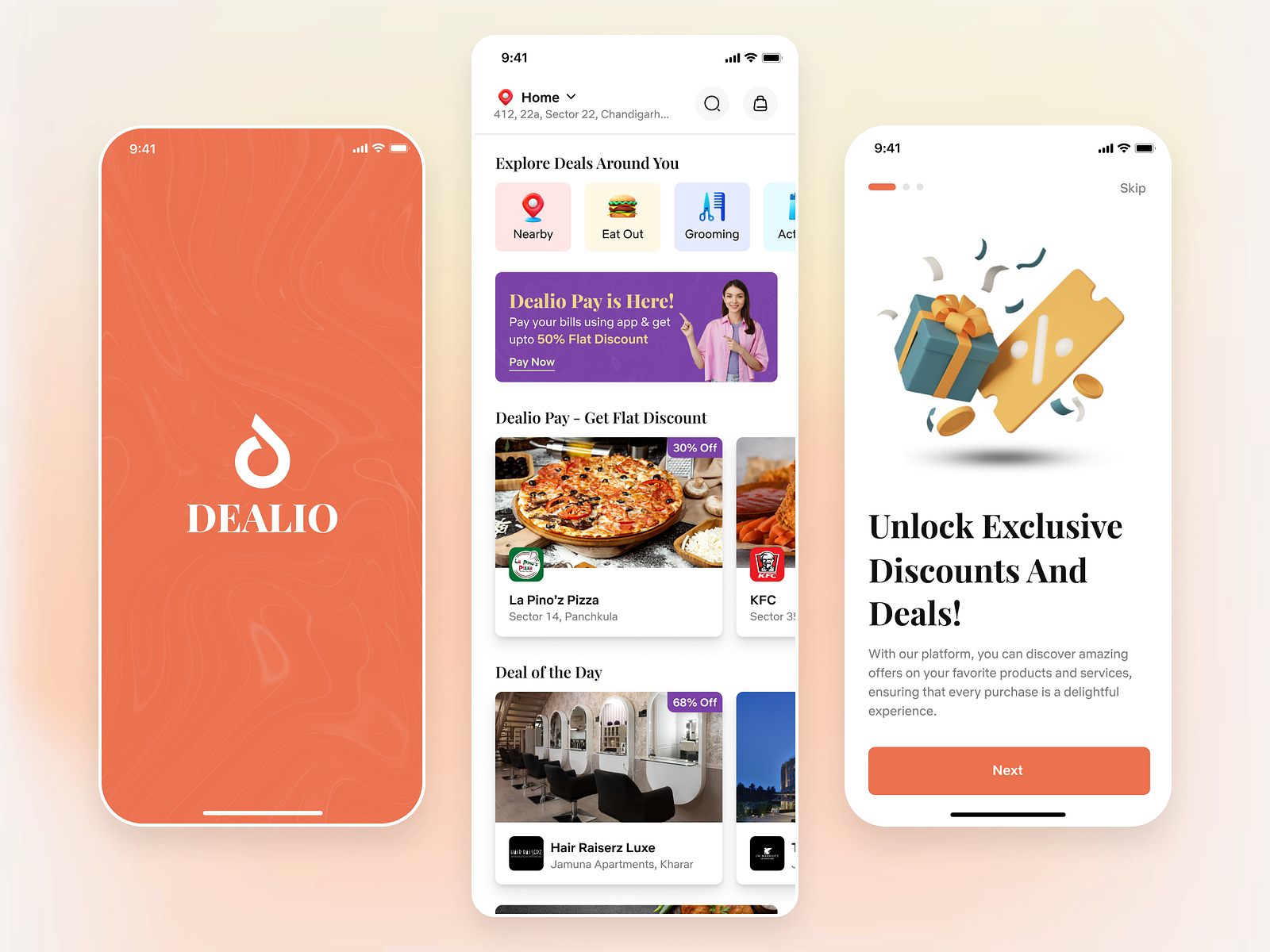 Dealio Mobile App by Loveleen Kaur on Dribbble