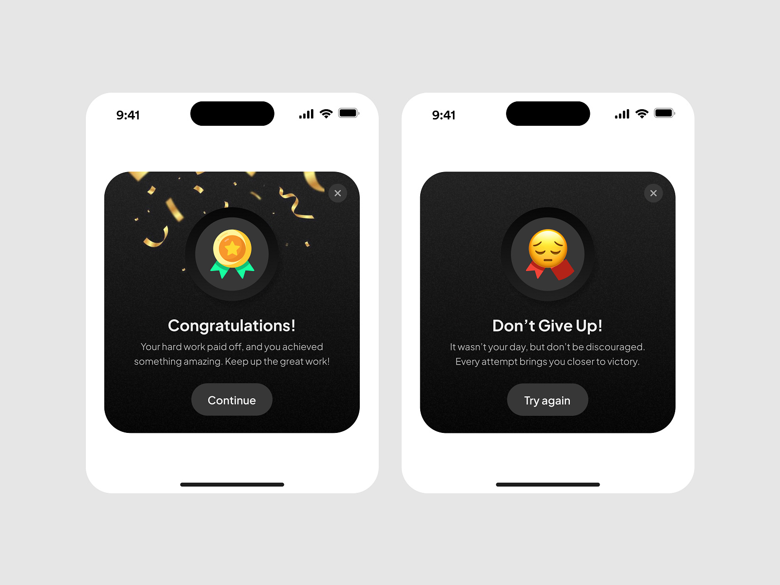 Modal UI by Ayomide Ajibade on Dribbble