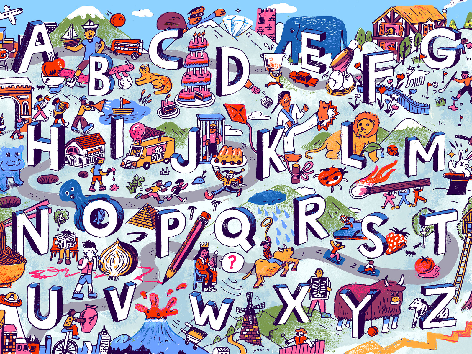 Nolja Play– Alphabet City by David Huang on Dribbble