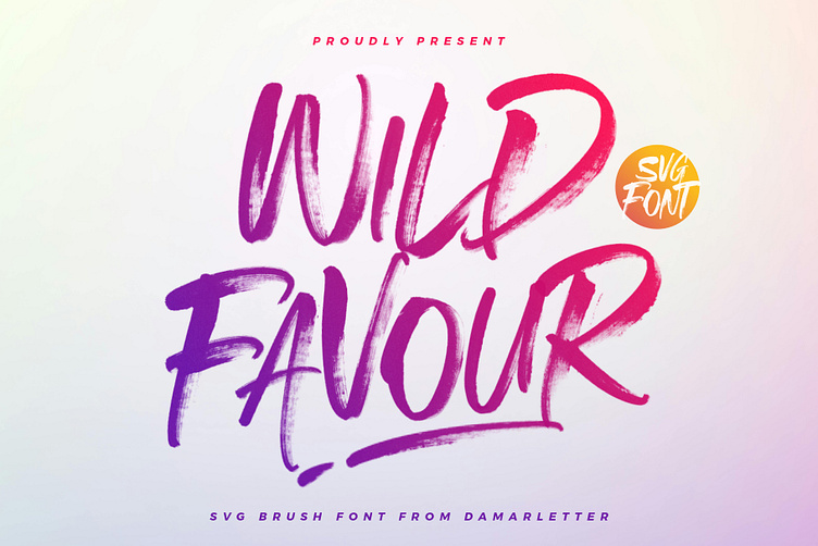 Wild Favour SVG font by Damarletter on Dribbble