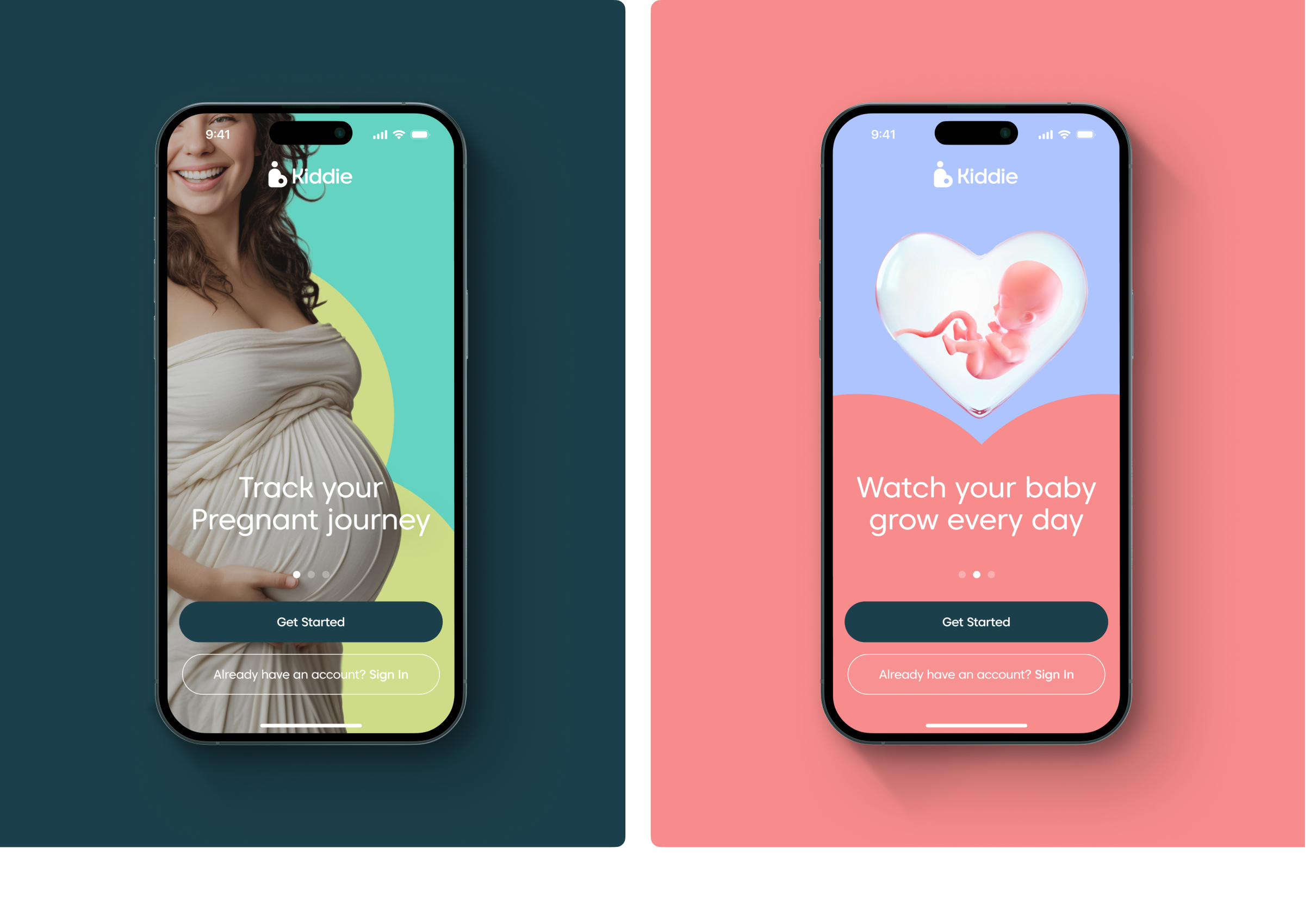 Pregnancy App Design | Maternity Mobile App Onboarding UI UX by ...