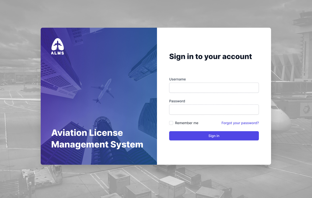 ALMS - Aviation License Management System by Mahesh Gunawardana on Dribbble