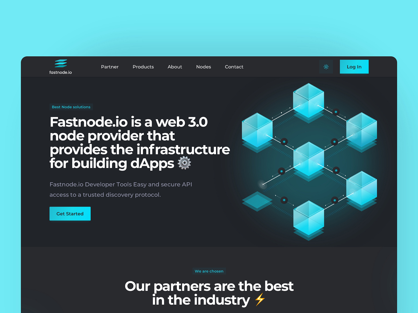 Fastnode.io - spectrum of protocols via the Fastnode by Igor Kim on Dribbble