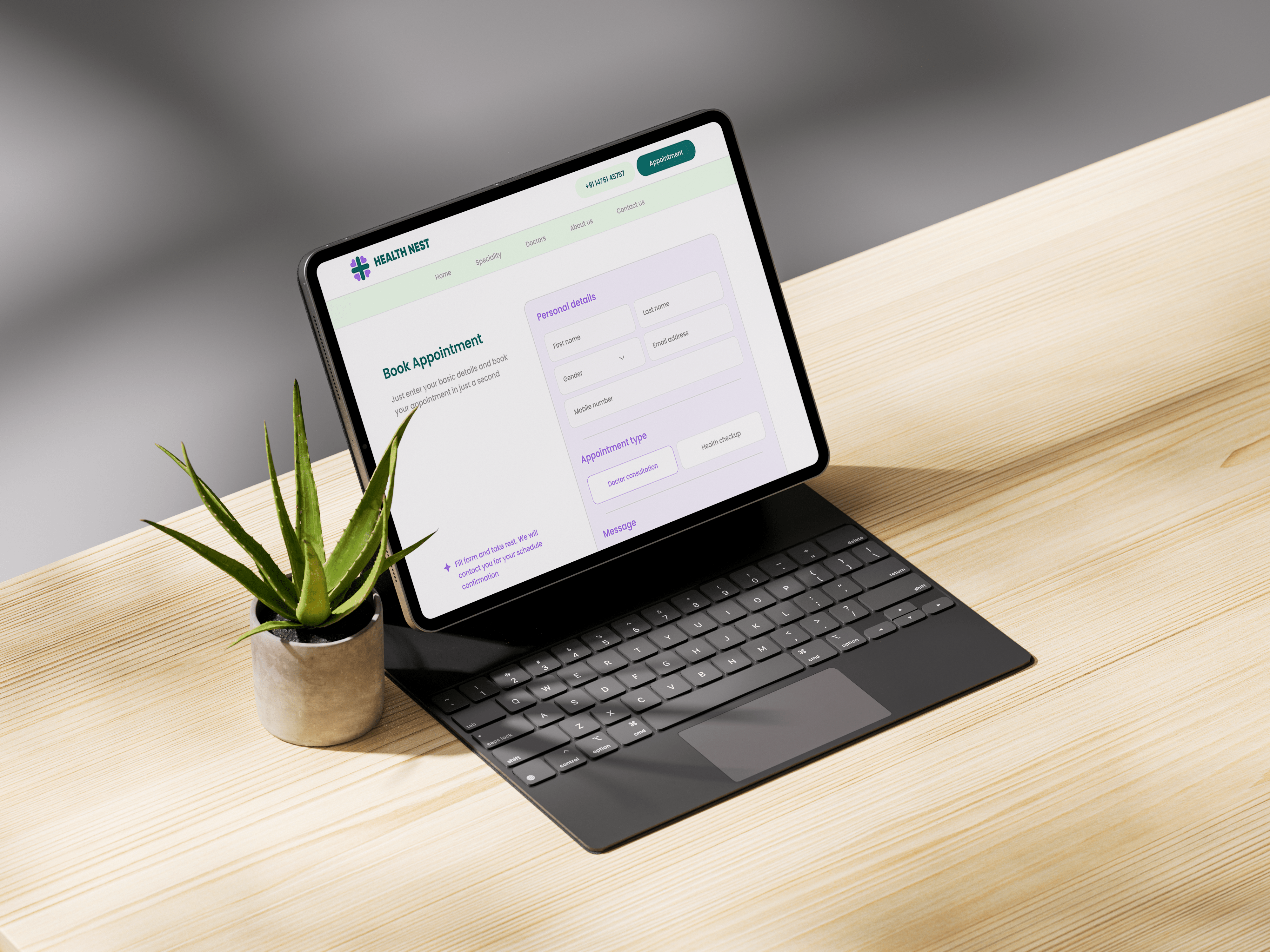 HealthNest - Hospital Web UI by Gautam Parmar on Dribbble