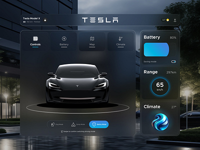 Tesla Statistics - AR Concept by Aurélien Salomon UX on Dribbble