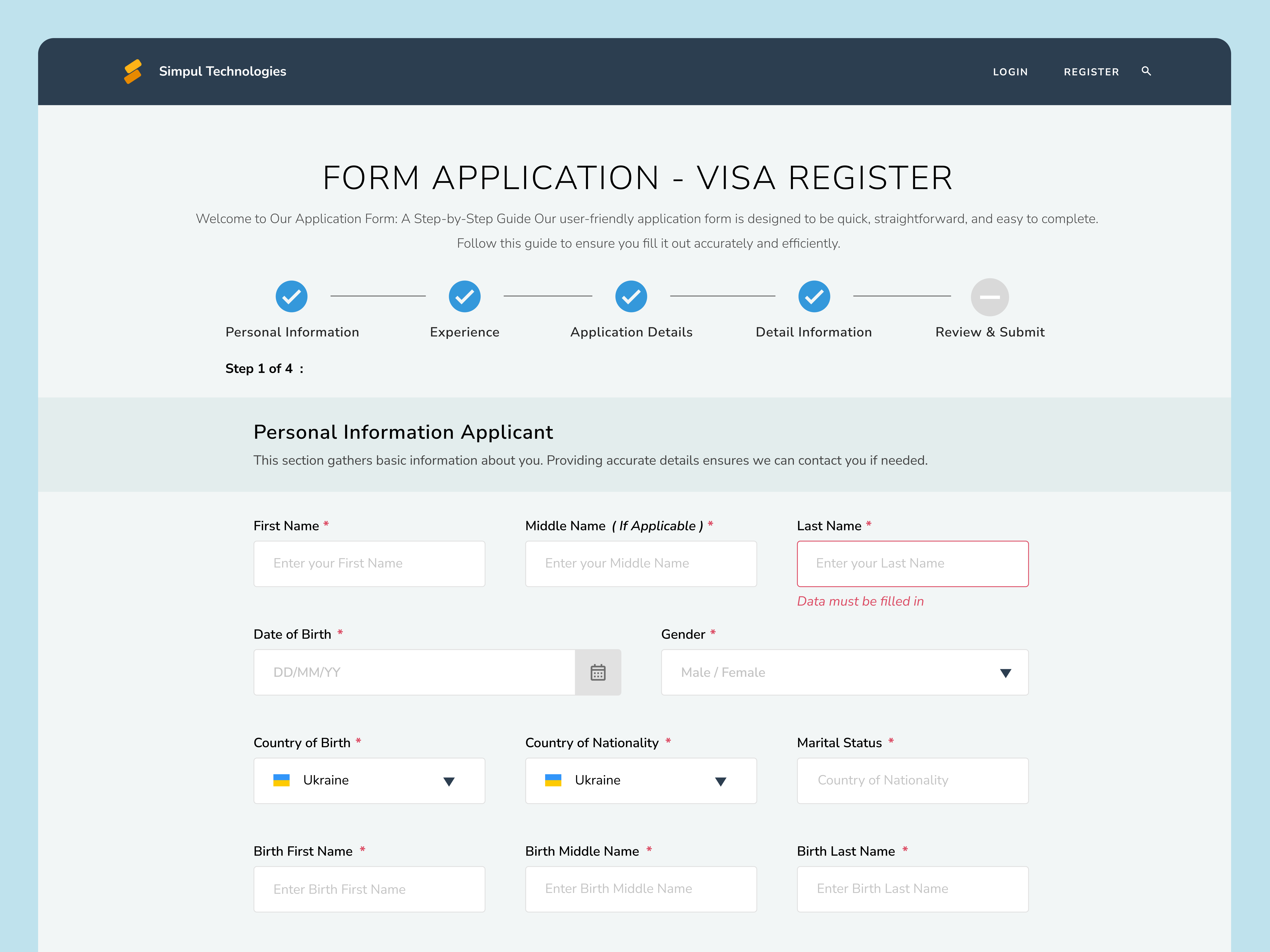 Browse thousands of Application Form images for design inspiration ...