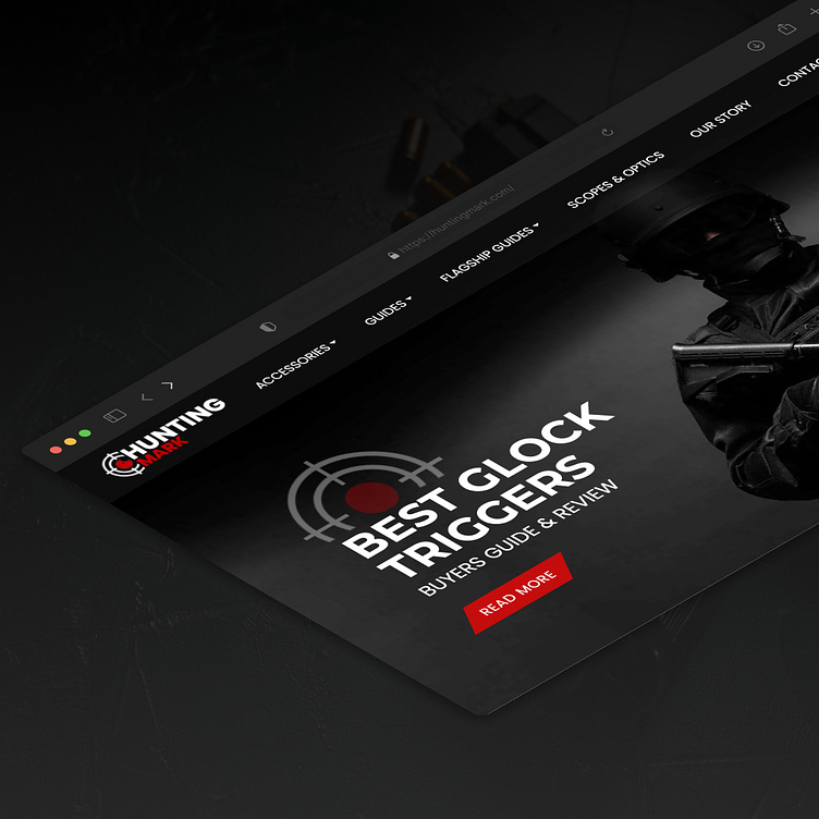 Hunting Mark-Affiliate E-commerce Website design by Chaudhry Usman Pervaiz on Dribbble