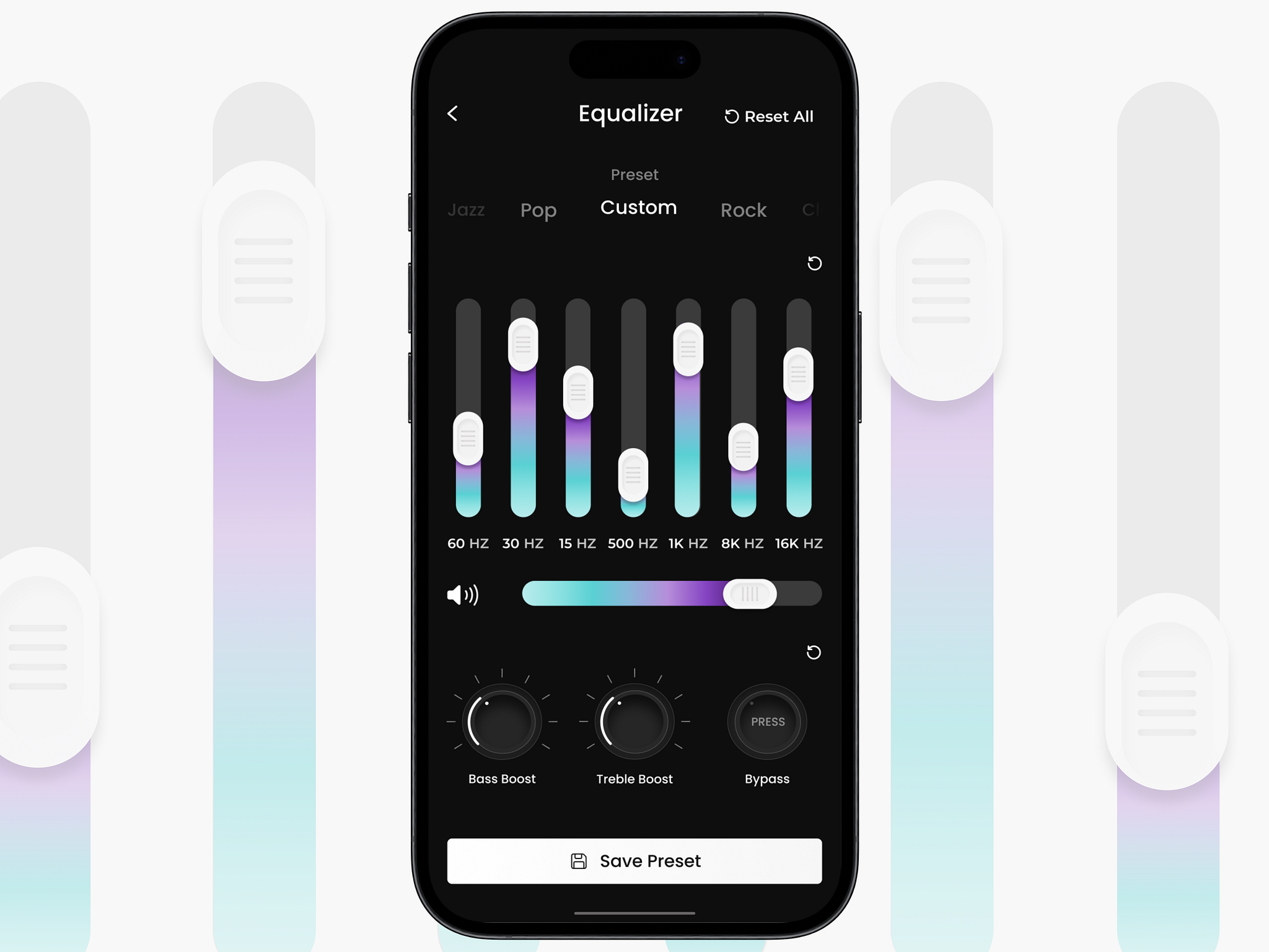 Equalizer App's Screen by Houda on Dribbble