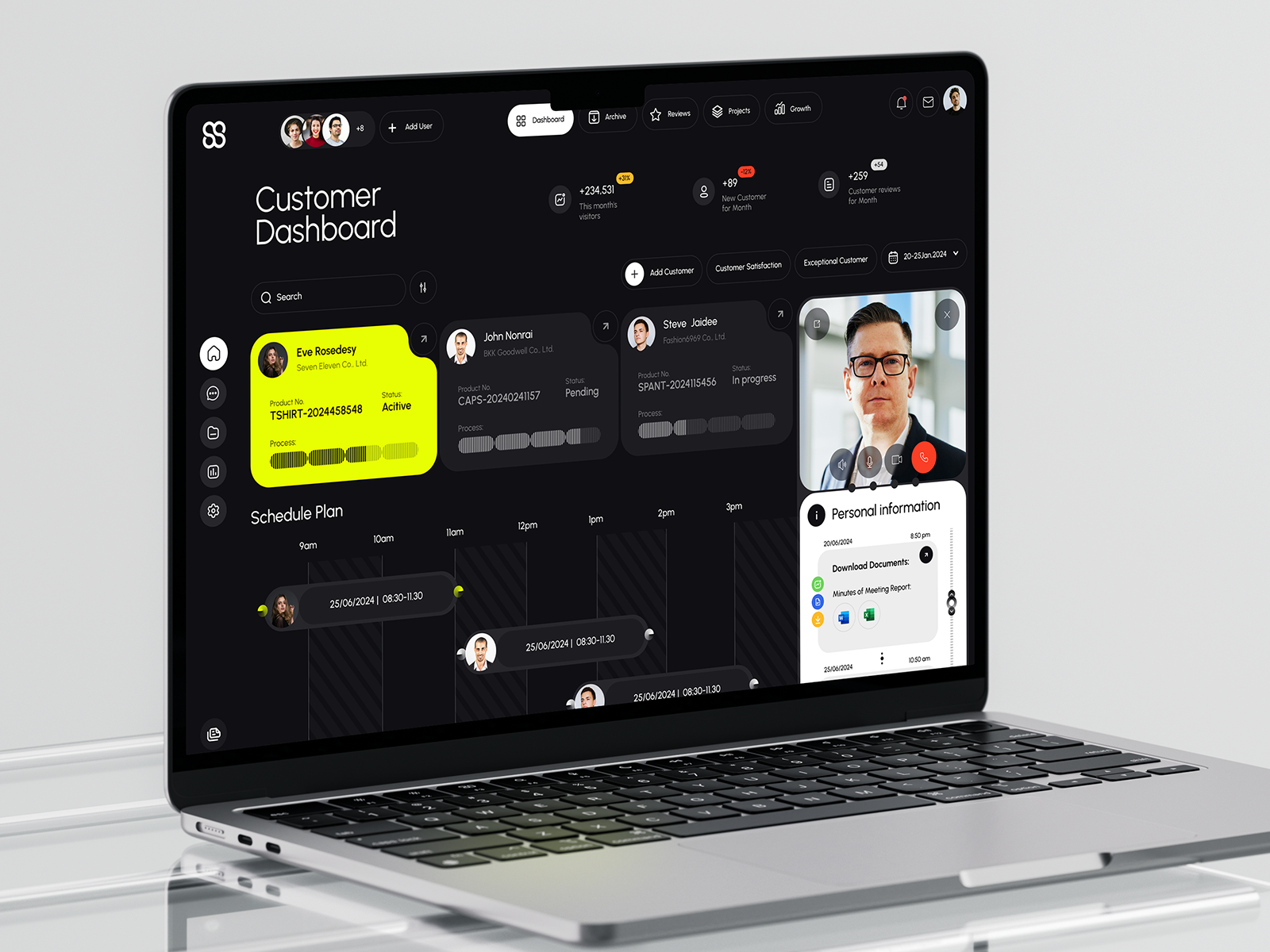 Customer Management Dashboard by PANLOP EAKVIPART on Dribbble