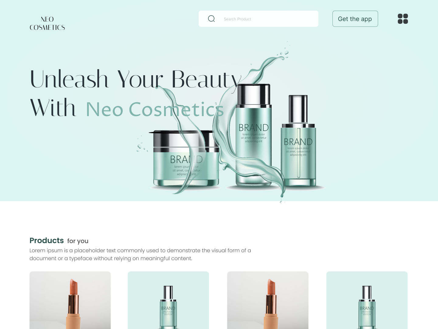 LANDING PAGE FOR COSMETICS PRODUCT by Vivek on Dribbble LANDING PAGE FOR COSMETICS PRODUCT by Vivek on Dribbble