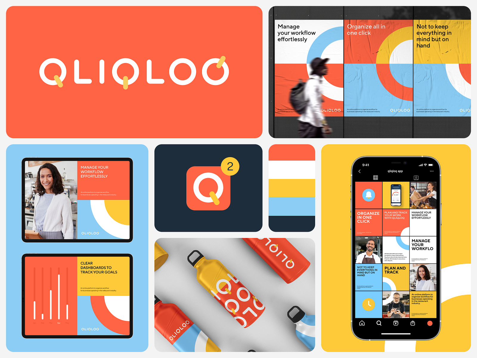Qliqloq Branding by Maryna Rudnieva on Dribbble