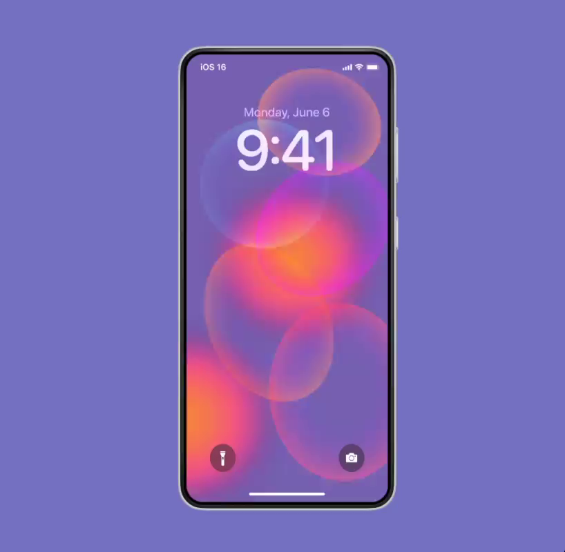 moving bubbles lock screen by Nina Kanashkova on Dribbble