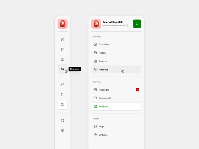 Browse thousands of Sidebar images for design inspiration | Dribbble