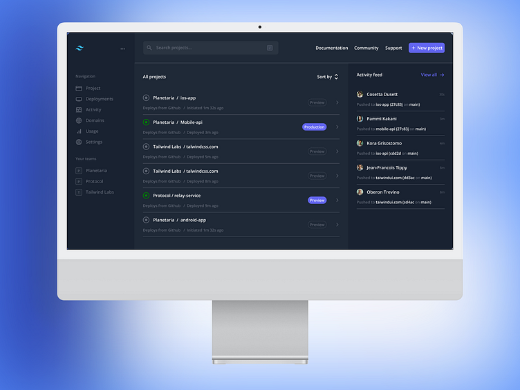 Multiple Dashboard UI by Chuks Omeifeukwu on Dribbble