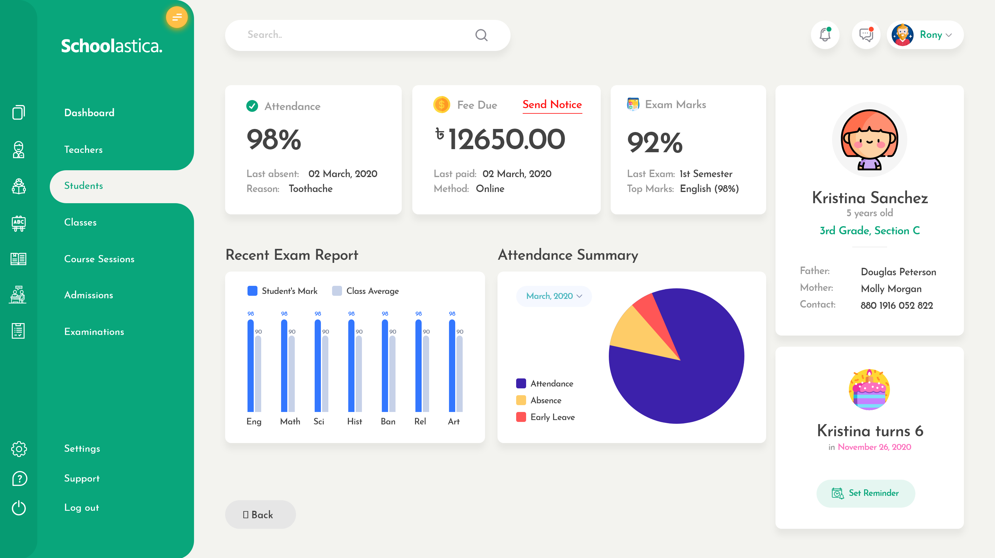 Case Study - School Management SaaS Application UI/UX Design by ...