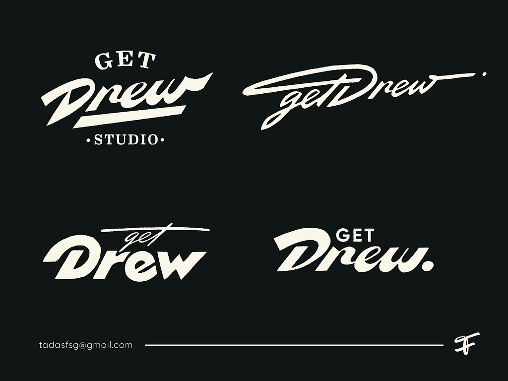 Get Drew by ForSureLetters on Dribbble