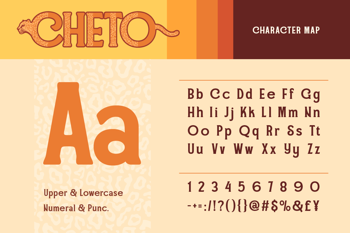 Cheto - Cheetah Print Font by Eric Kurniawan on Dribbble