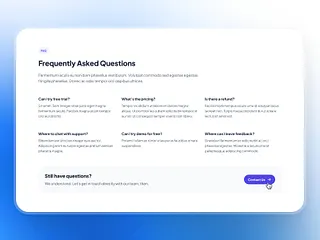Browse thousands of Faq UI images for design inspiration | Dribbble