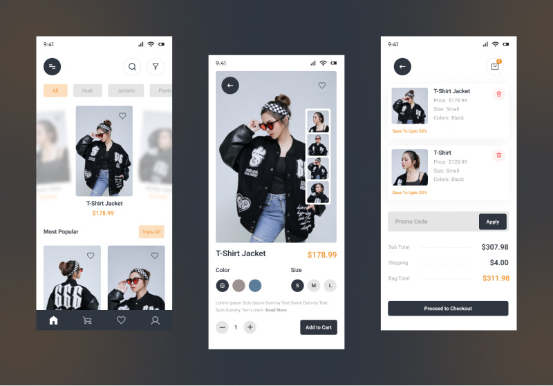 Cloth Mobile App by Pathan Mohsin Khan on Dribbble
