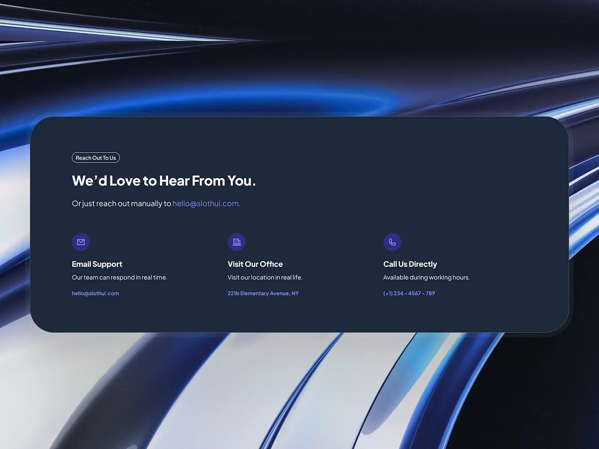 Contact UI designs, themes, templates and downloadable graphic elements ...