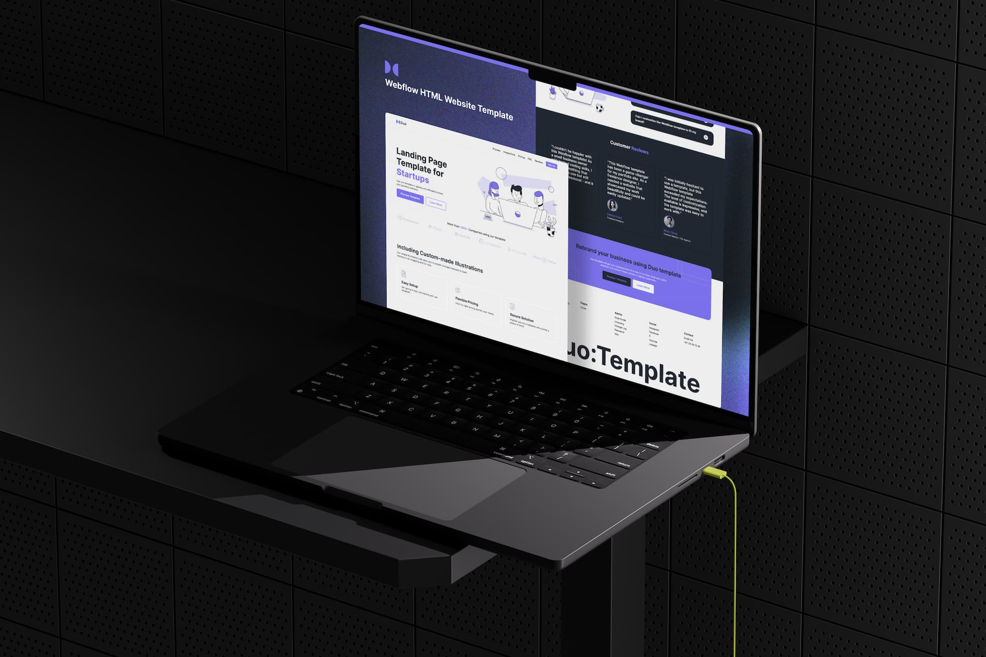 DUO - Landing Page Template for Startups & SaaS by Toms Stals on Dribbble