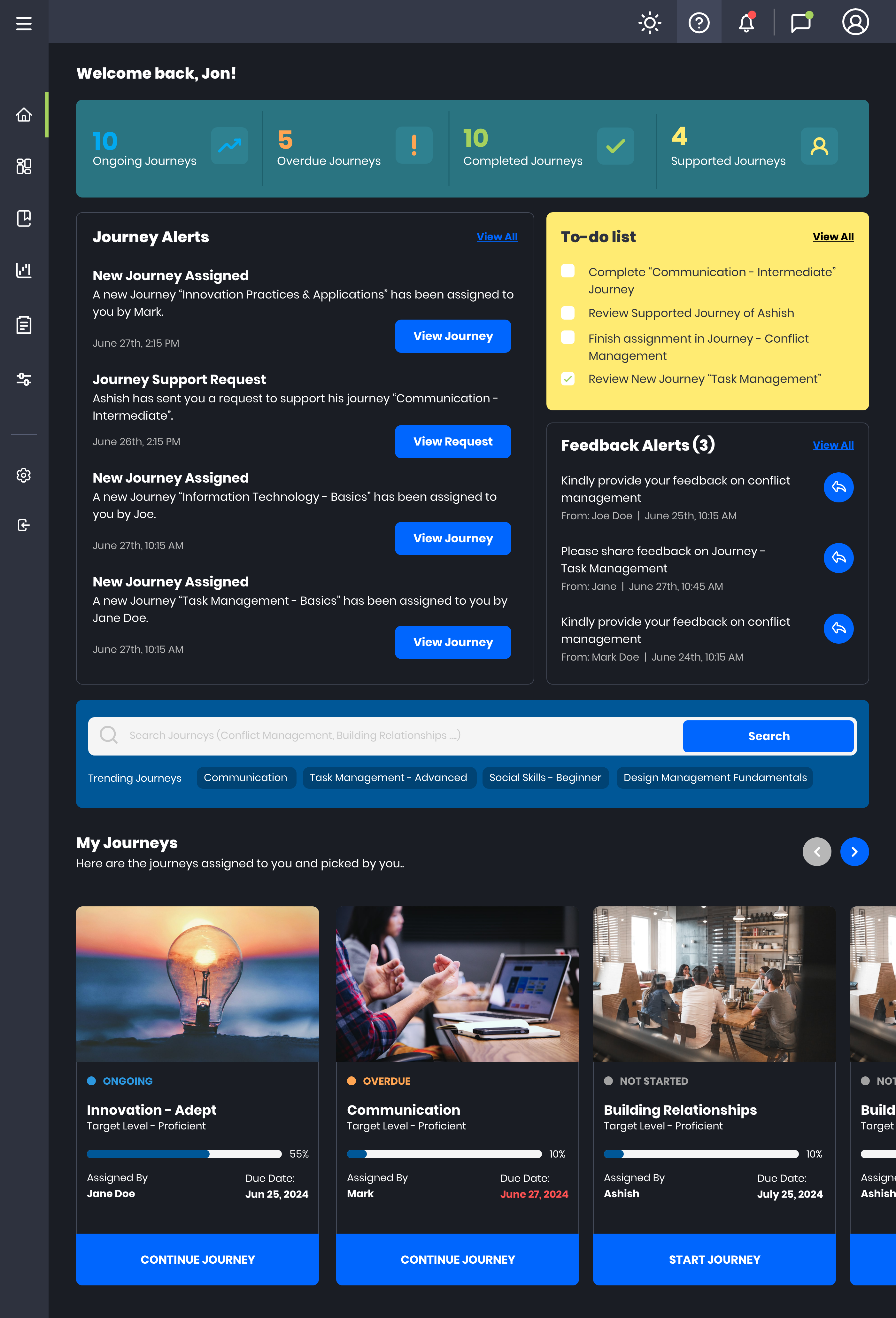 Learning Management Dashboard by Swathi Kirthyvasan for IndexStudio Pvt ...