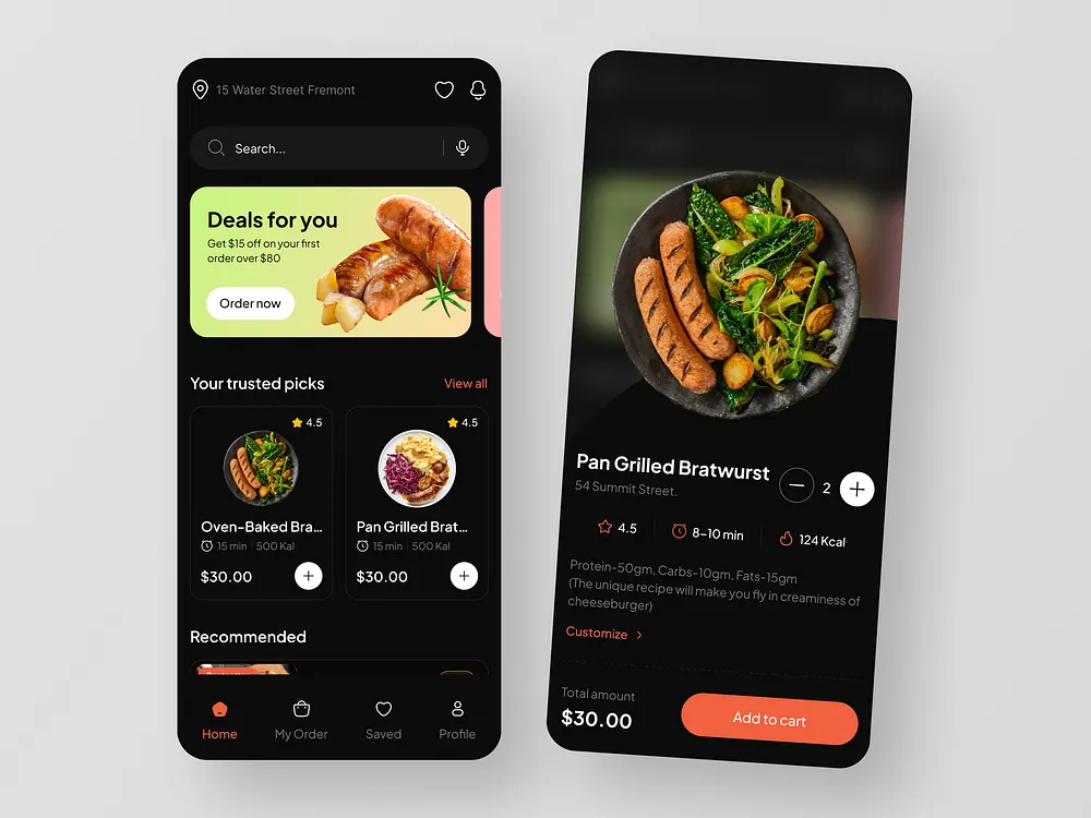 Food App UI designs, themes, templates and downloadable graphic ...