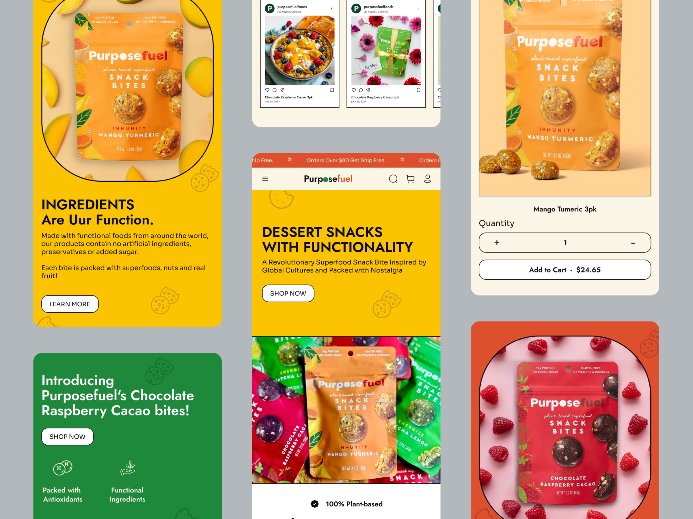Superfood Snack Ecommerce Web Design by Saleh Ahmed on Dribbble