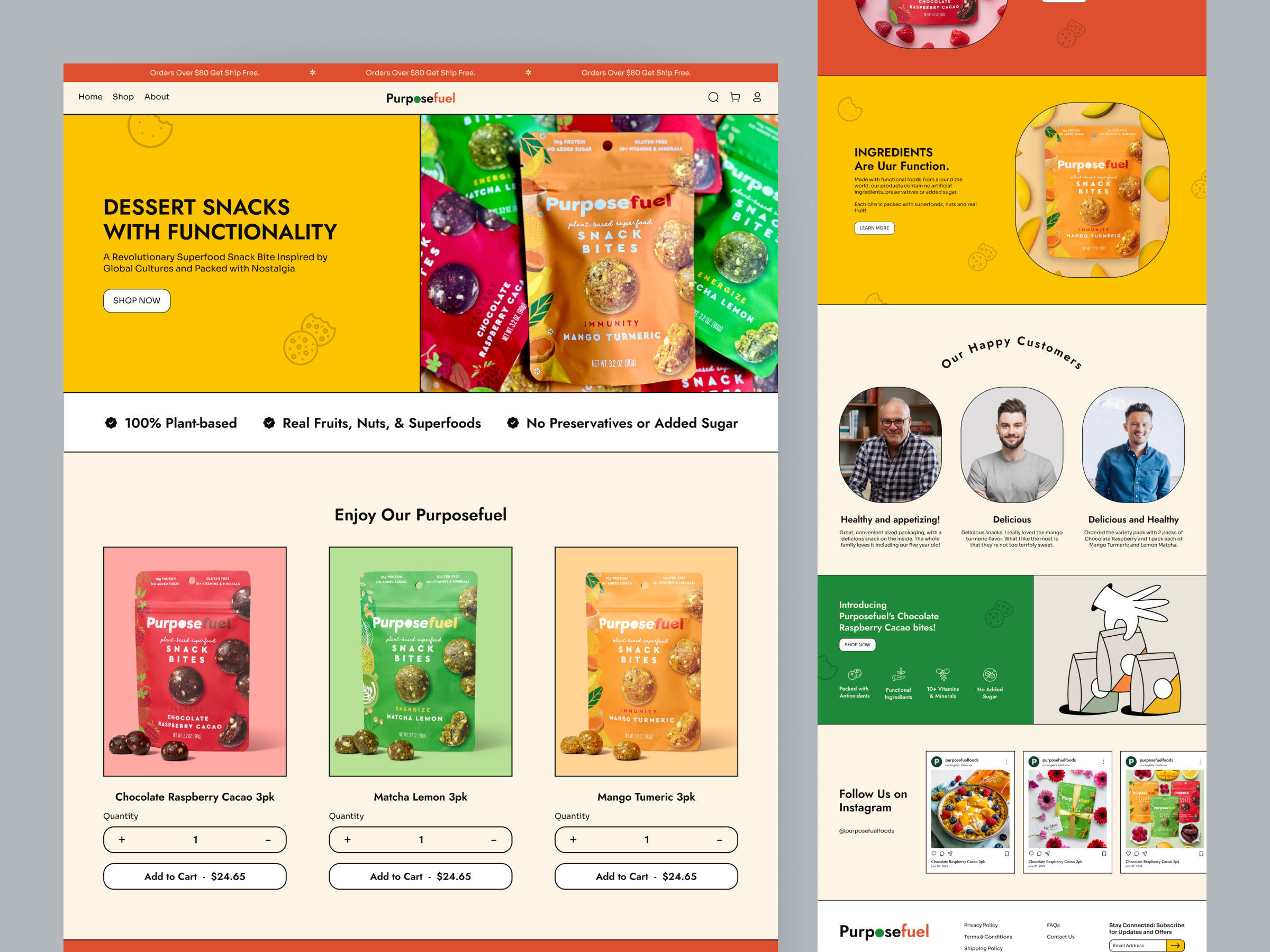 Superfood Snack Ecommerce Web Design by Saleh Ahmed on Dribbble