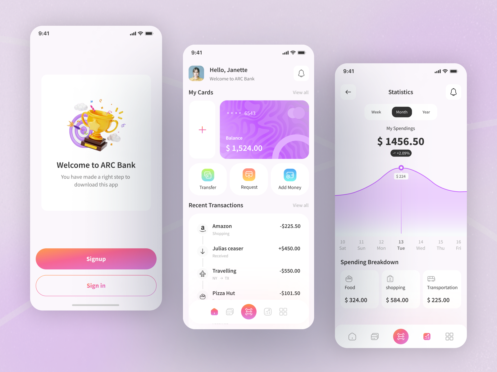 Mobile Banking App UI Kit by ARC Digital Agency on Dribbble