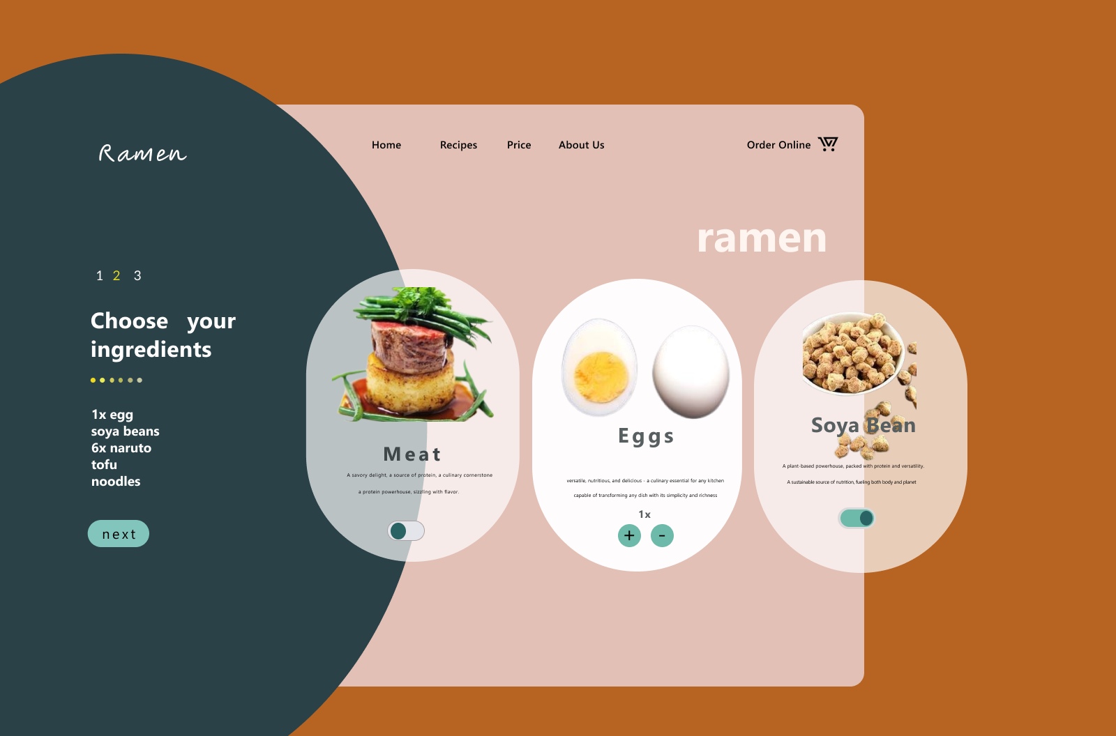 Ramen UI website Design Landing Page by Khan Habib on Dribbble